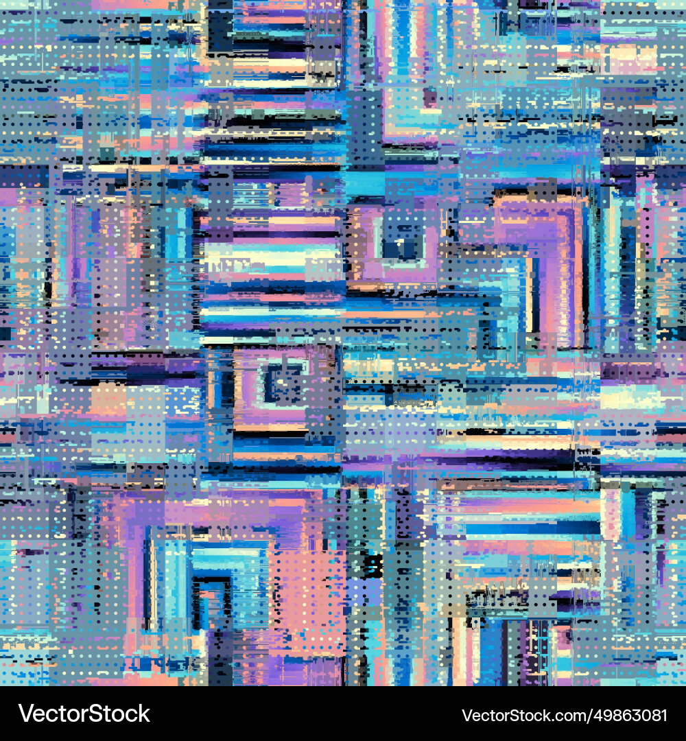 Image with imitation of grunge datamoshing Vector Image
