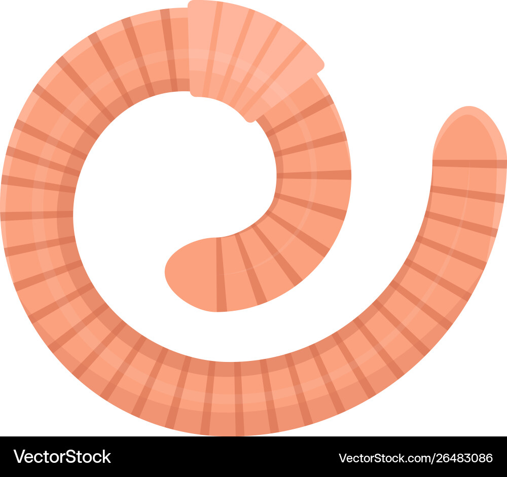 Earthworm icon farm environment and garden Vector Image