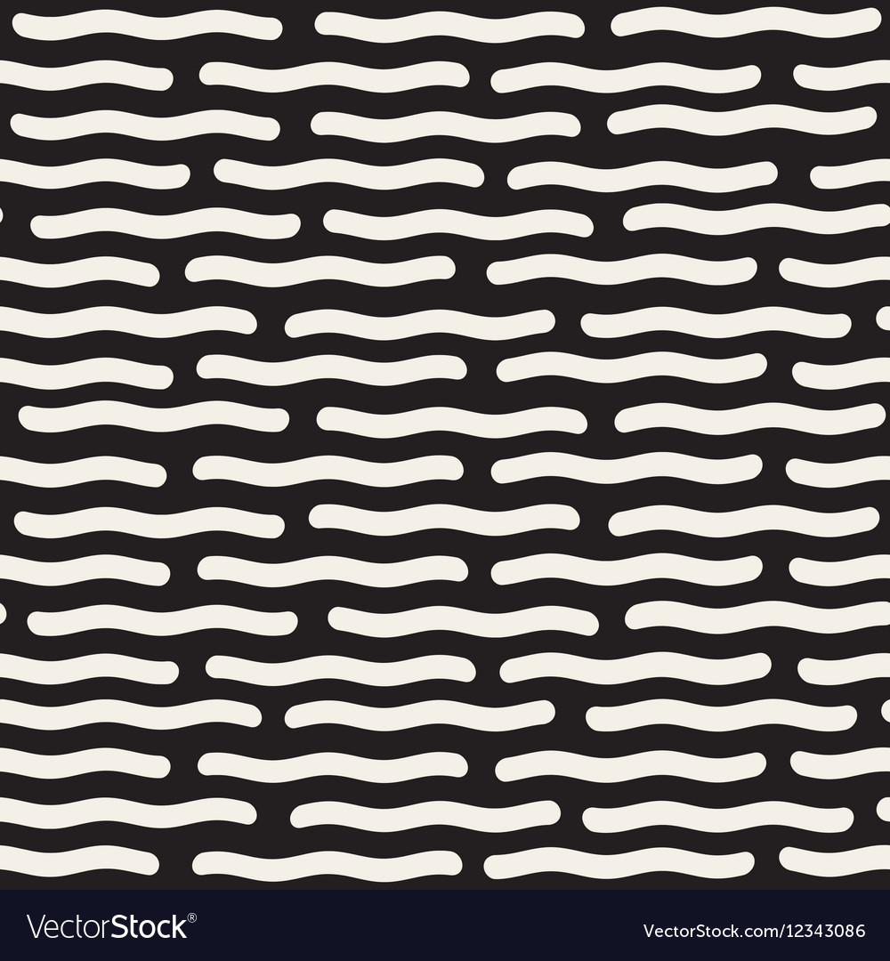 Seamless black and white hand drawn Royalty Free Vector