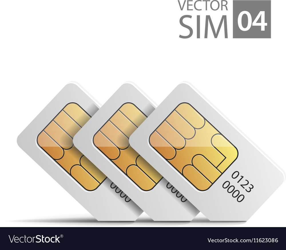 Simcard Royalty Free Vector Image - VectorStock