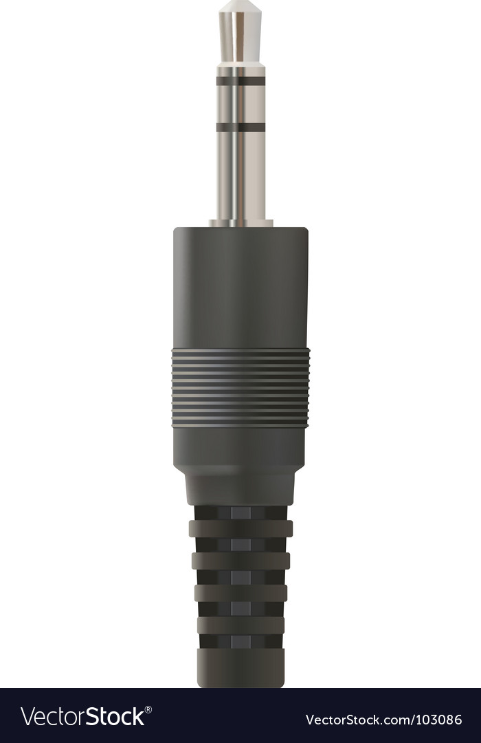 Stereo jack Royalty Free Vector Image - VectorStock