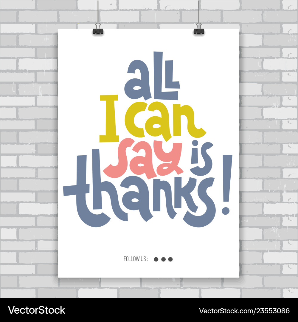 Thank you quotes and stickers Royalty Free Vector Image