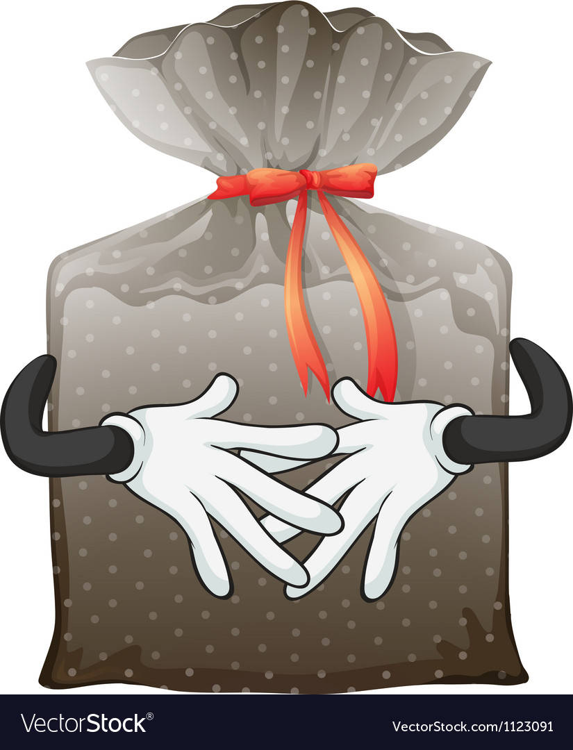 A pouch Royalty Free Vector Image - VectorStock