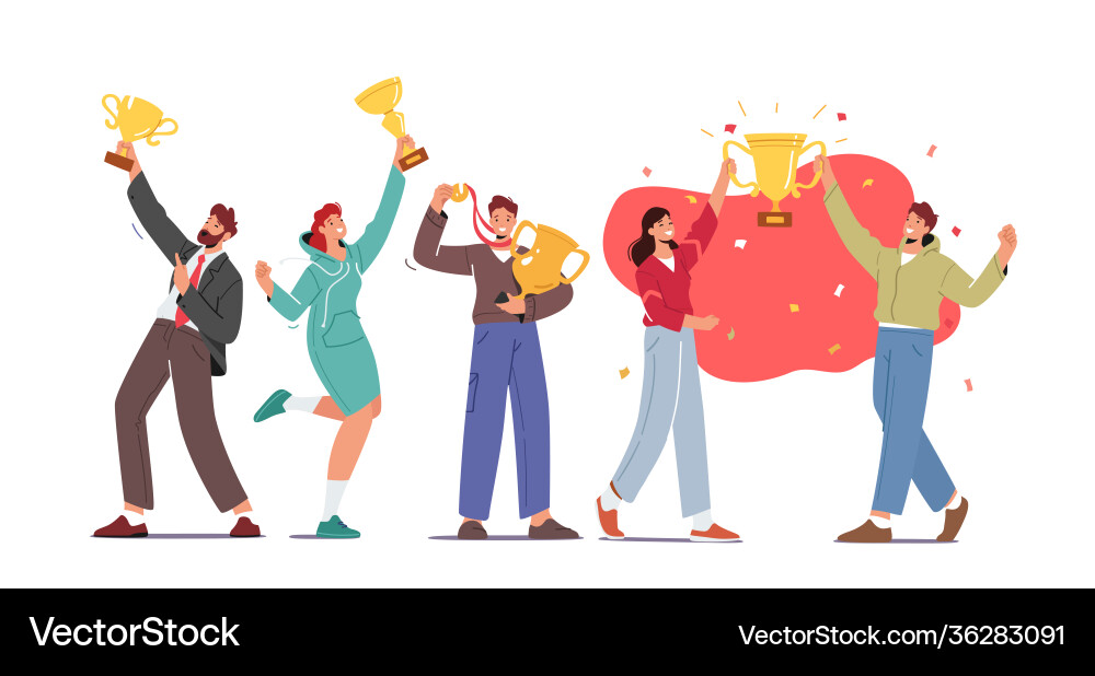 Business team project success group people Vector Image