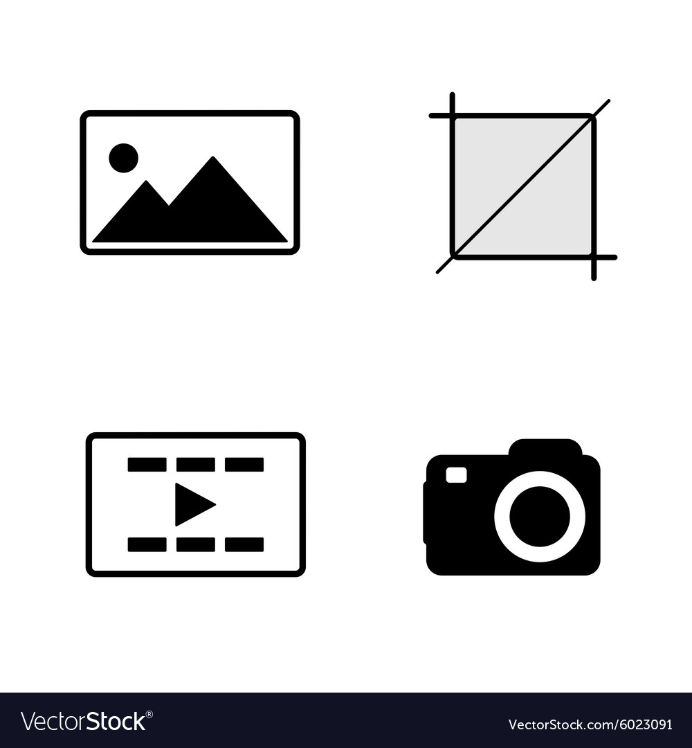 Camera shot black Royalty Free Vector Image - VectorStock
