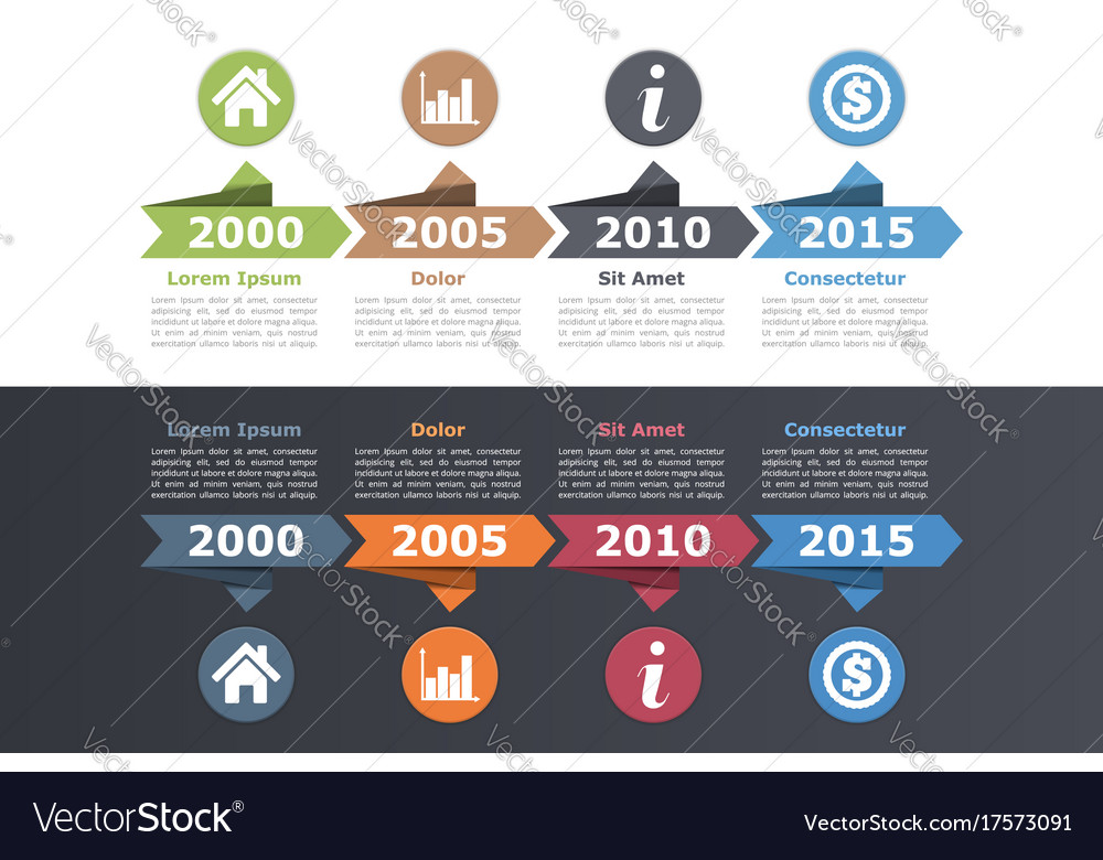Timeline Royalty Free Vector Image - VectorStock