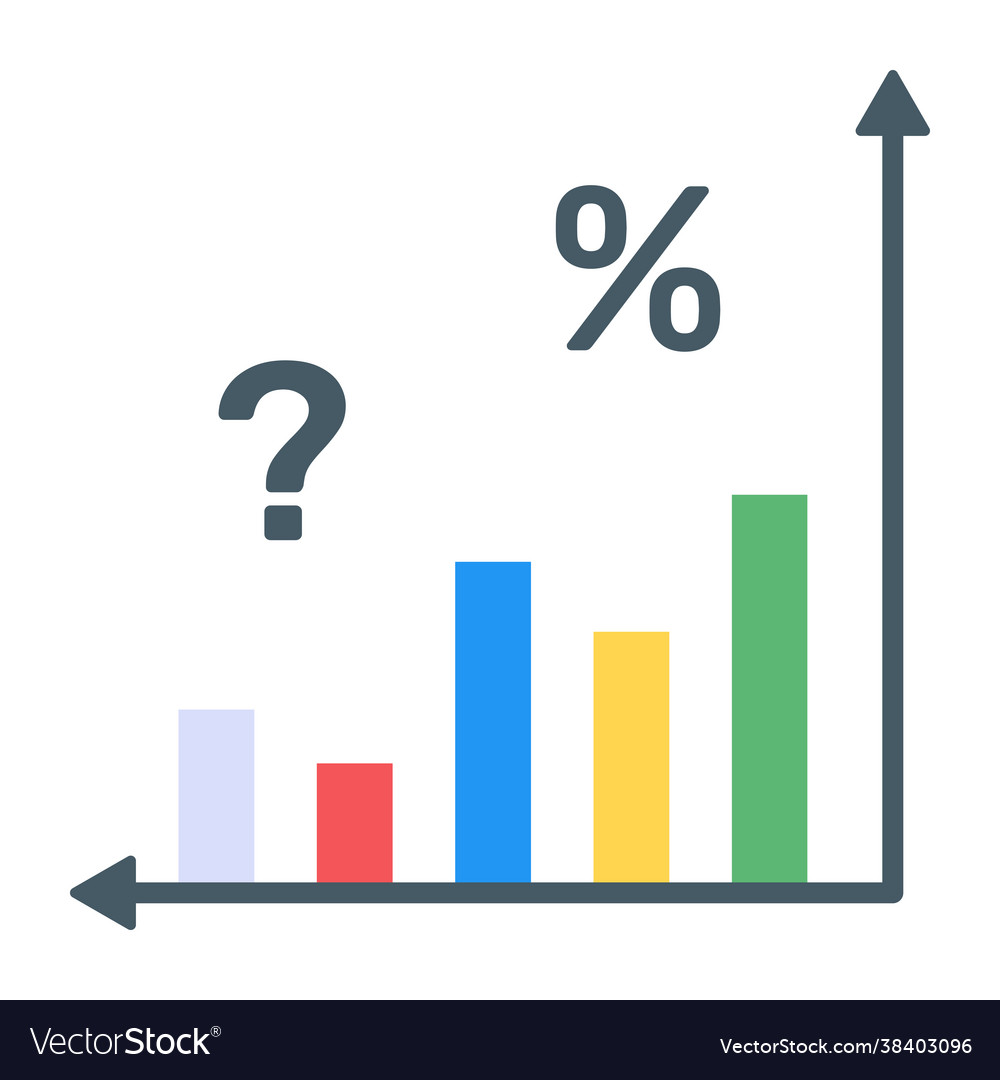 Chart query Royalty Free Vector Image - VectorStock