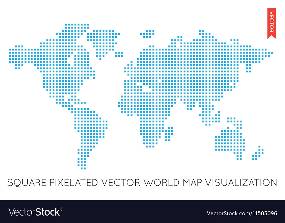 Flat world map infographic Royalty Free Vector Image
