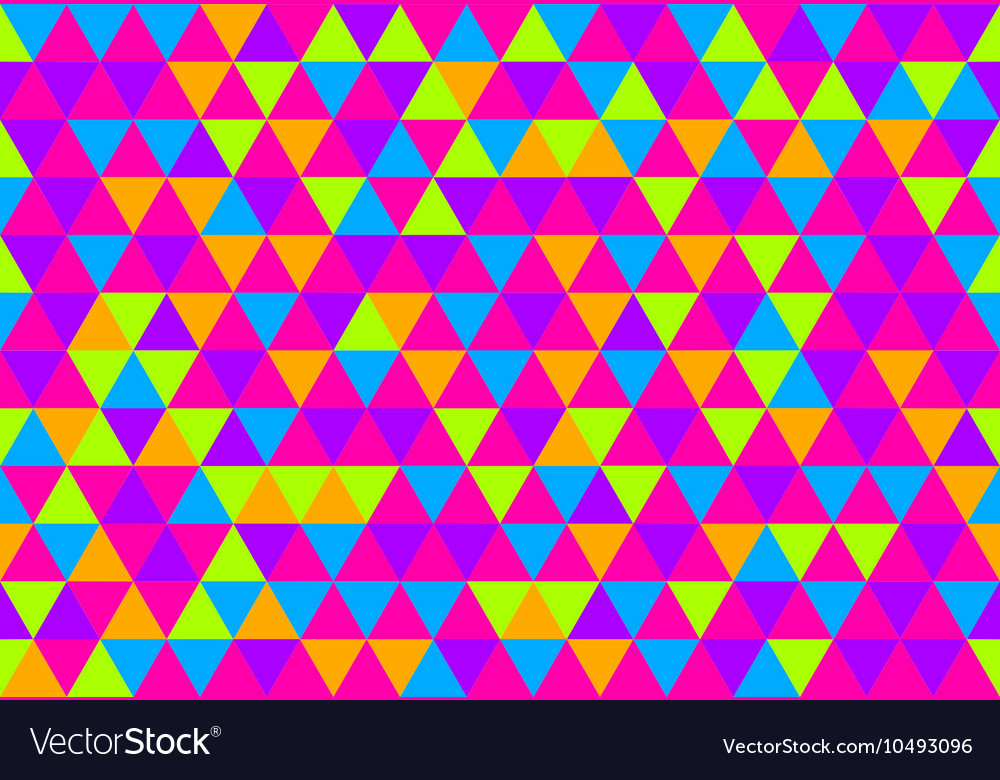 Retro triangle pattern triangle pattern pop Vector Image