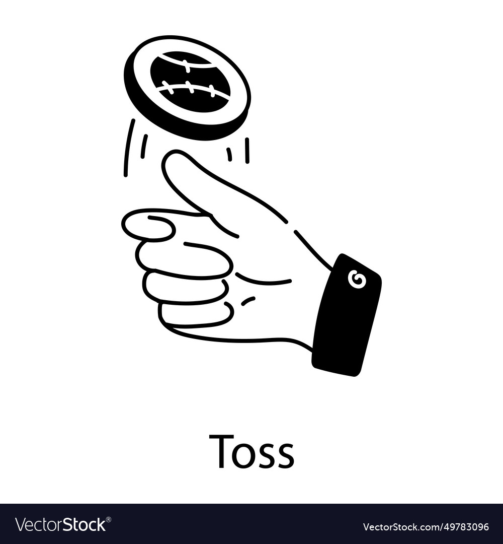 Toss Royalty Free Vector Image - VectorStock Toss Royalty Free Vector Image - VectorStock