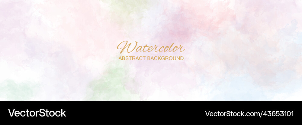 Abstract colorful watercolor horizontal texture Vector Image