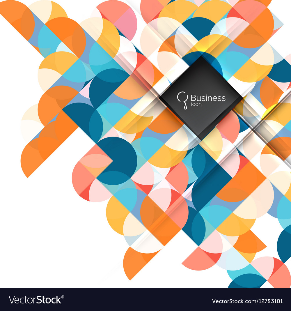Abstract geometric composition Royalty Free Vector Image