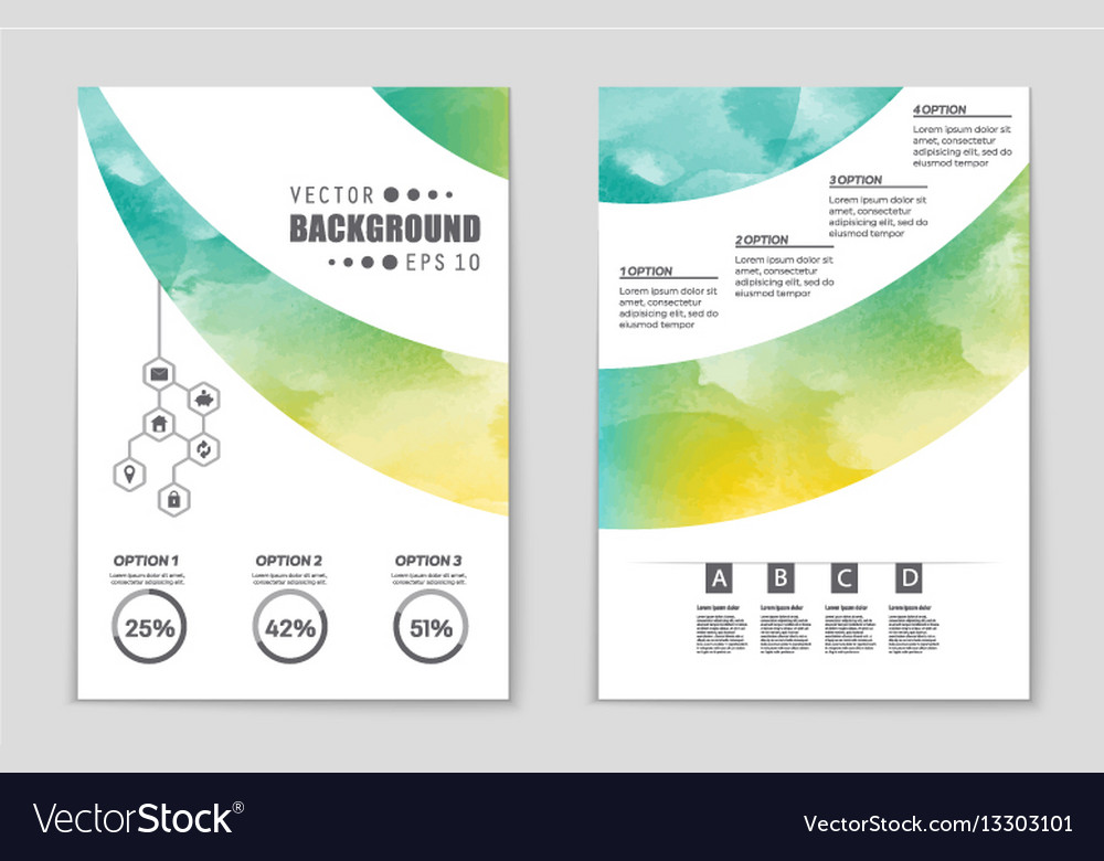 Abstract layout background set for art Royalty Free Vector