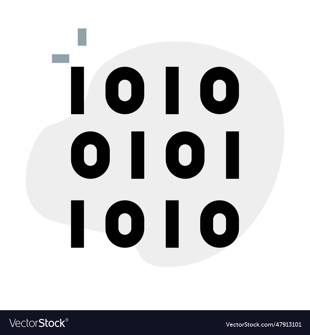 Binary Code Digital Transformation Concept Vector Image 
