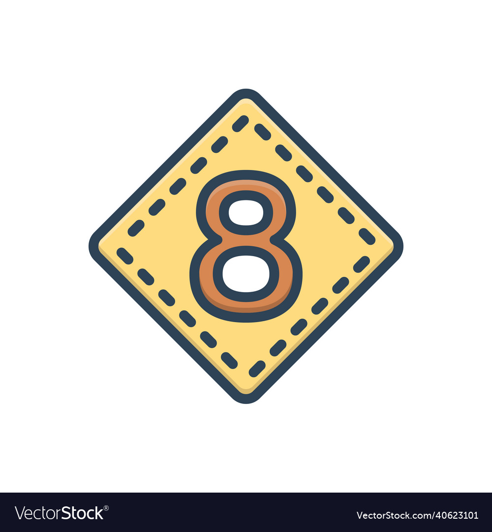 Eight Royalty Free Vector Image - VectorStock