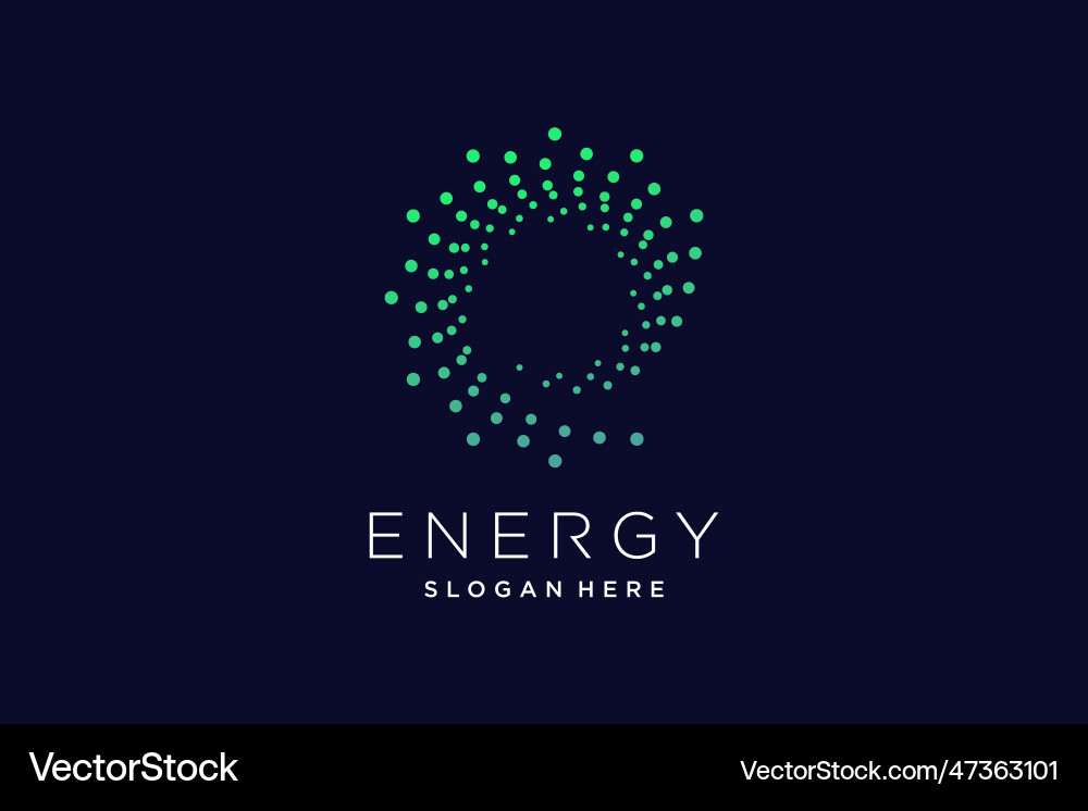 Energy logo design with creative abstract idea Vector Image