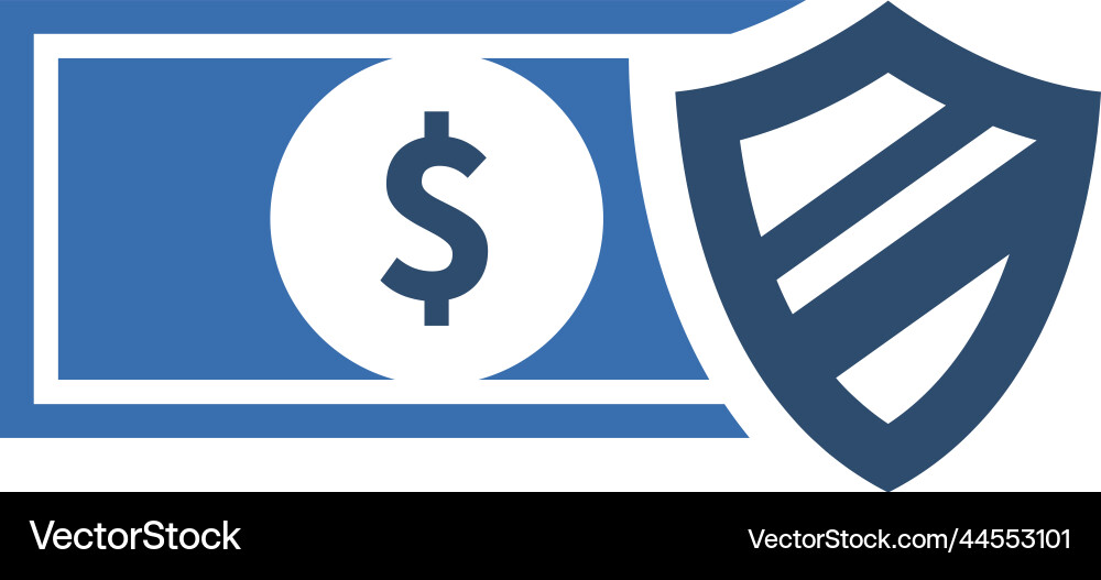 Money protection icon logo design template Vector Image