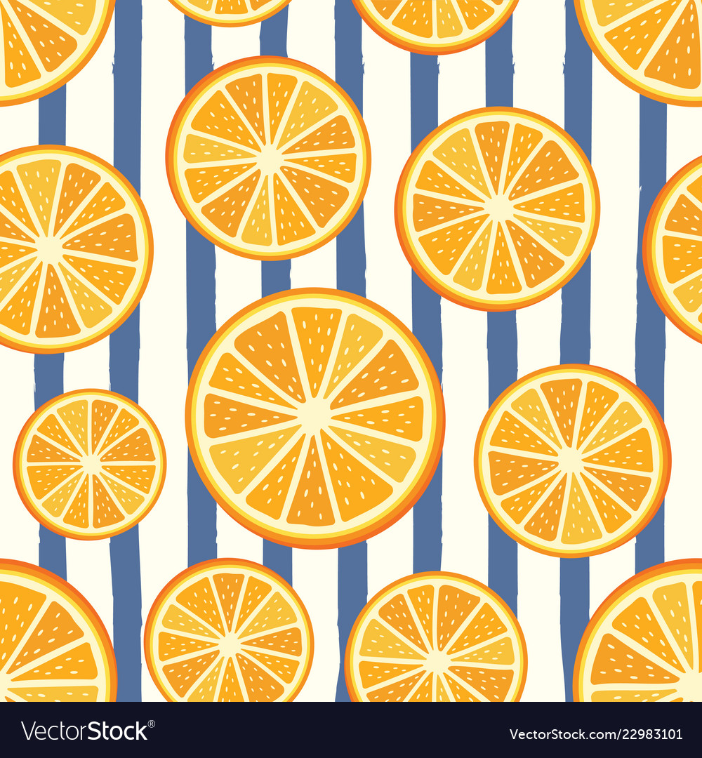 Orange pattern Royalty Free Vector Image - VectorStock