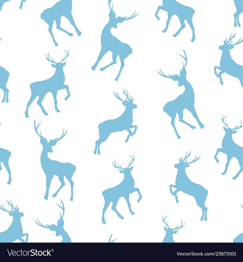 Seamless deer pattern Royalty Free Vector Image