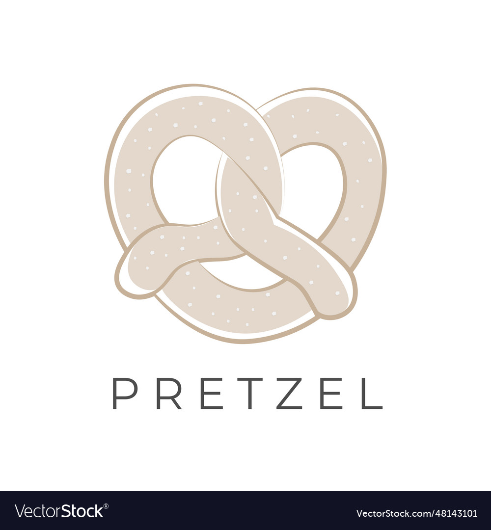 Simple elegant pretzels Royalty Free Vector Image