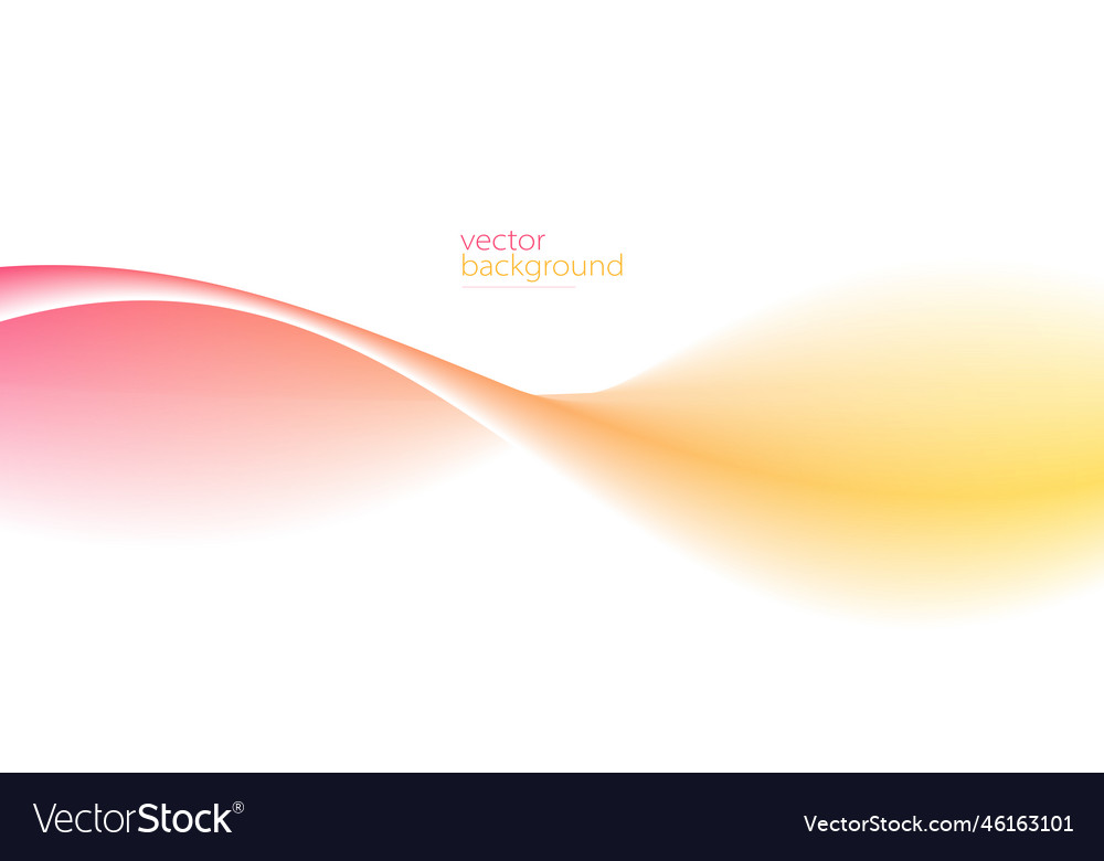 Smooth flow of wavy shape with gradient abstract Vector Image