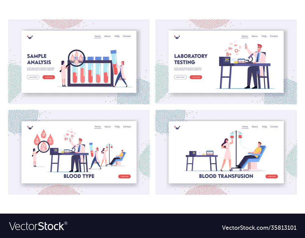 Tiny medic characters working laboratory examining