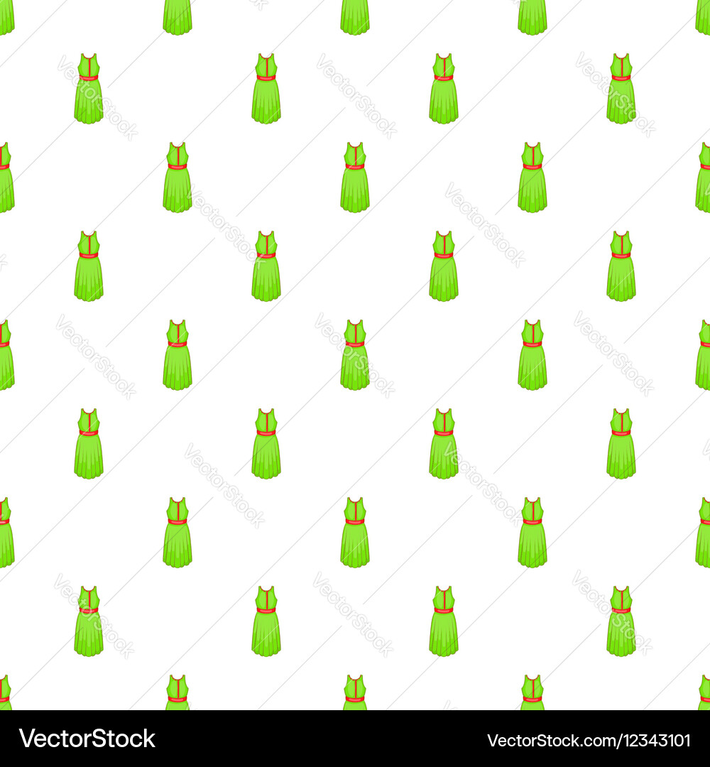 Womens dress pattern cartoon style Royalty Free Vector Image