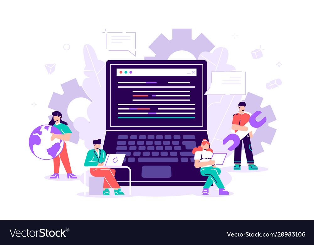 Project team Royalty Free Vector Image - VectorStock