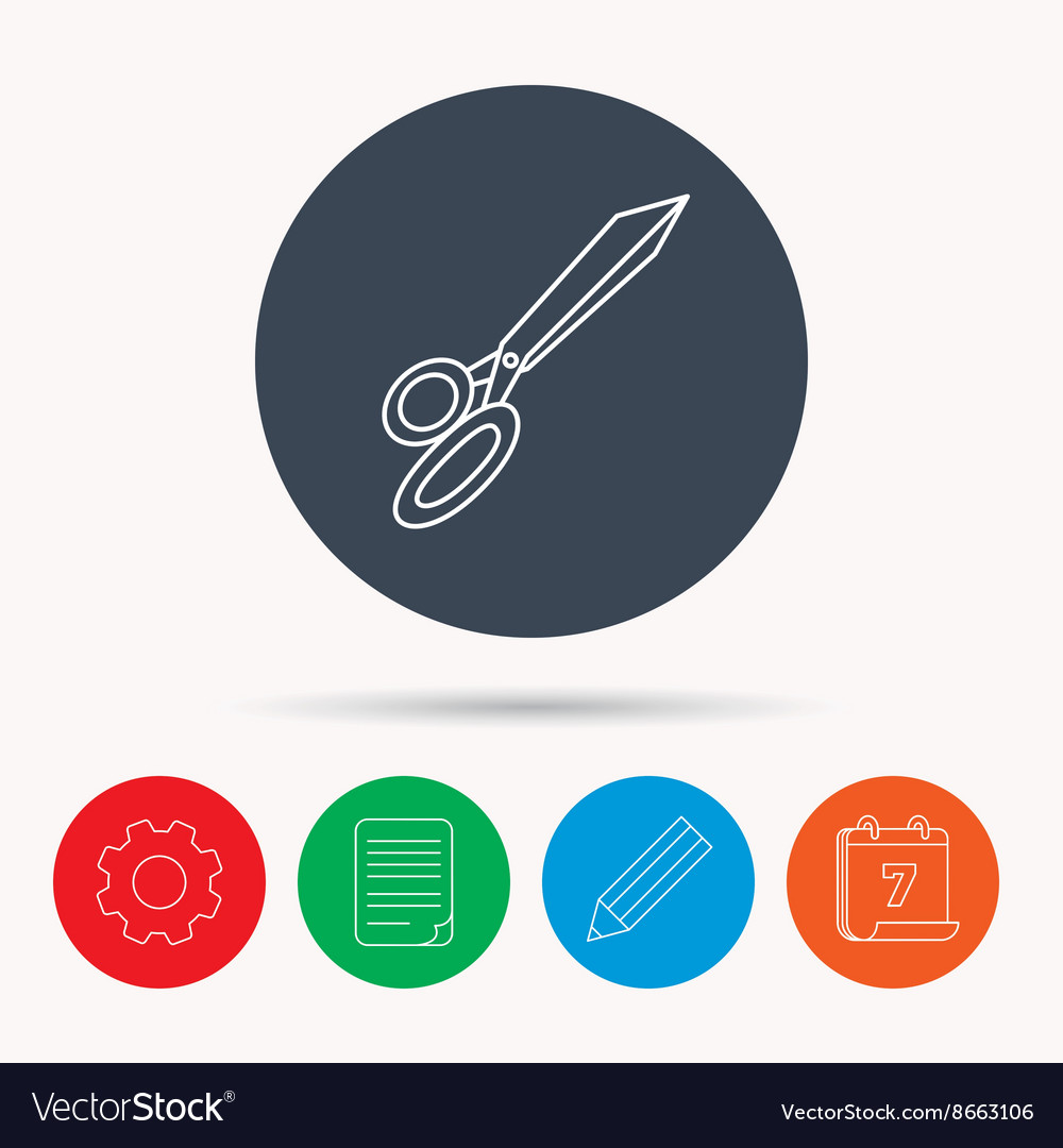 Tailor scissors icon hairdressing sign Royalty Free Vector Tailor scissors icon hairdressing sign Royalty Free Vector