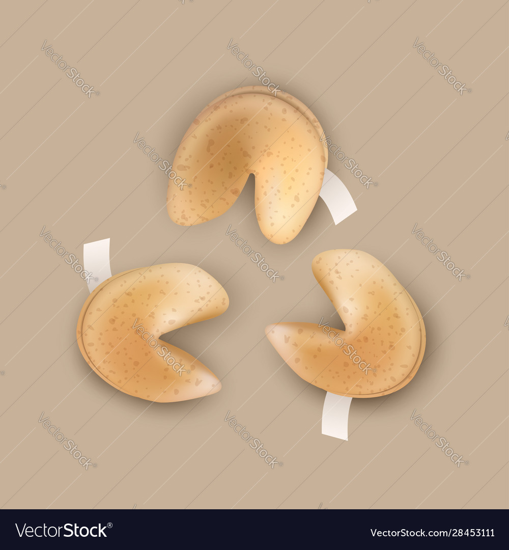 Chinese fortune cookies Royalty Free Vector Image