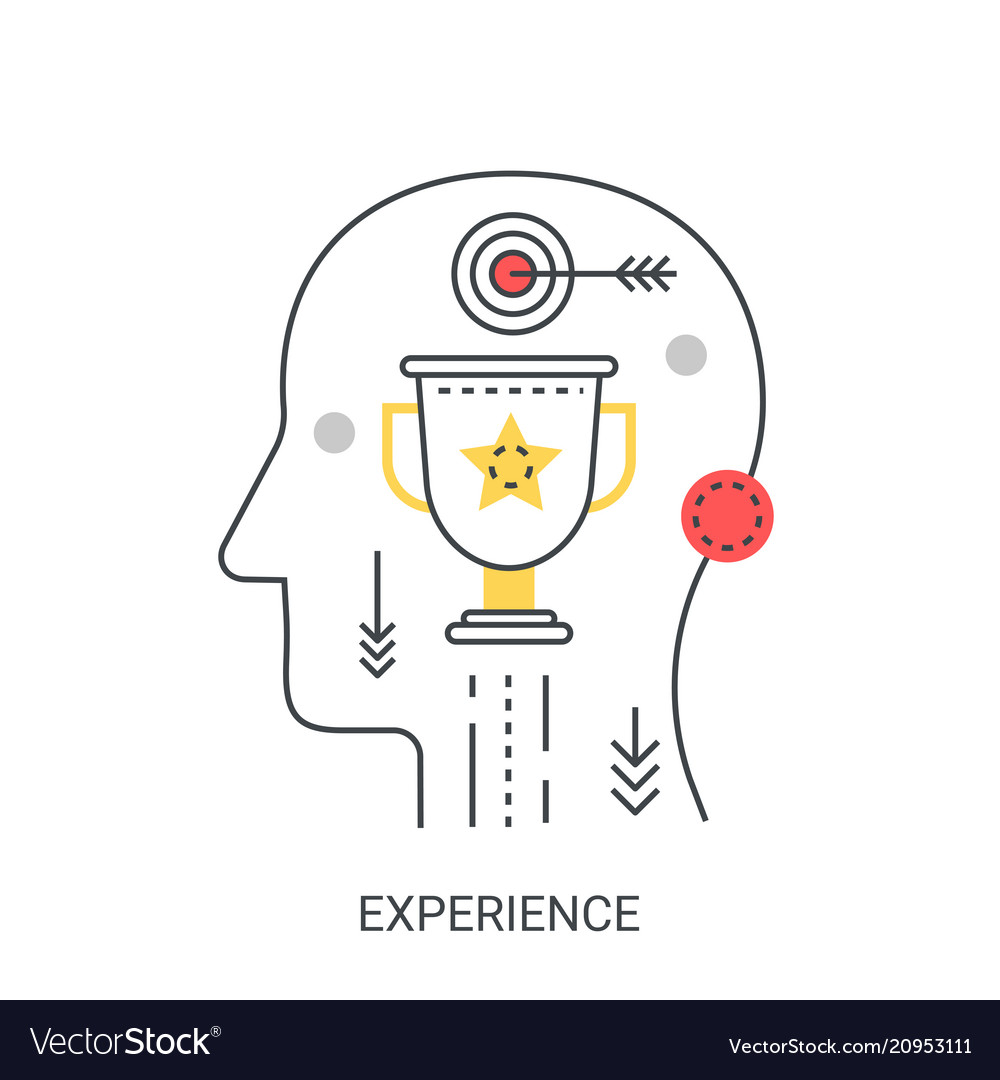Experience concept Royalty Free Vector Image - VectorStock