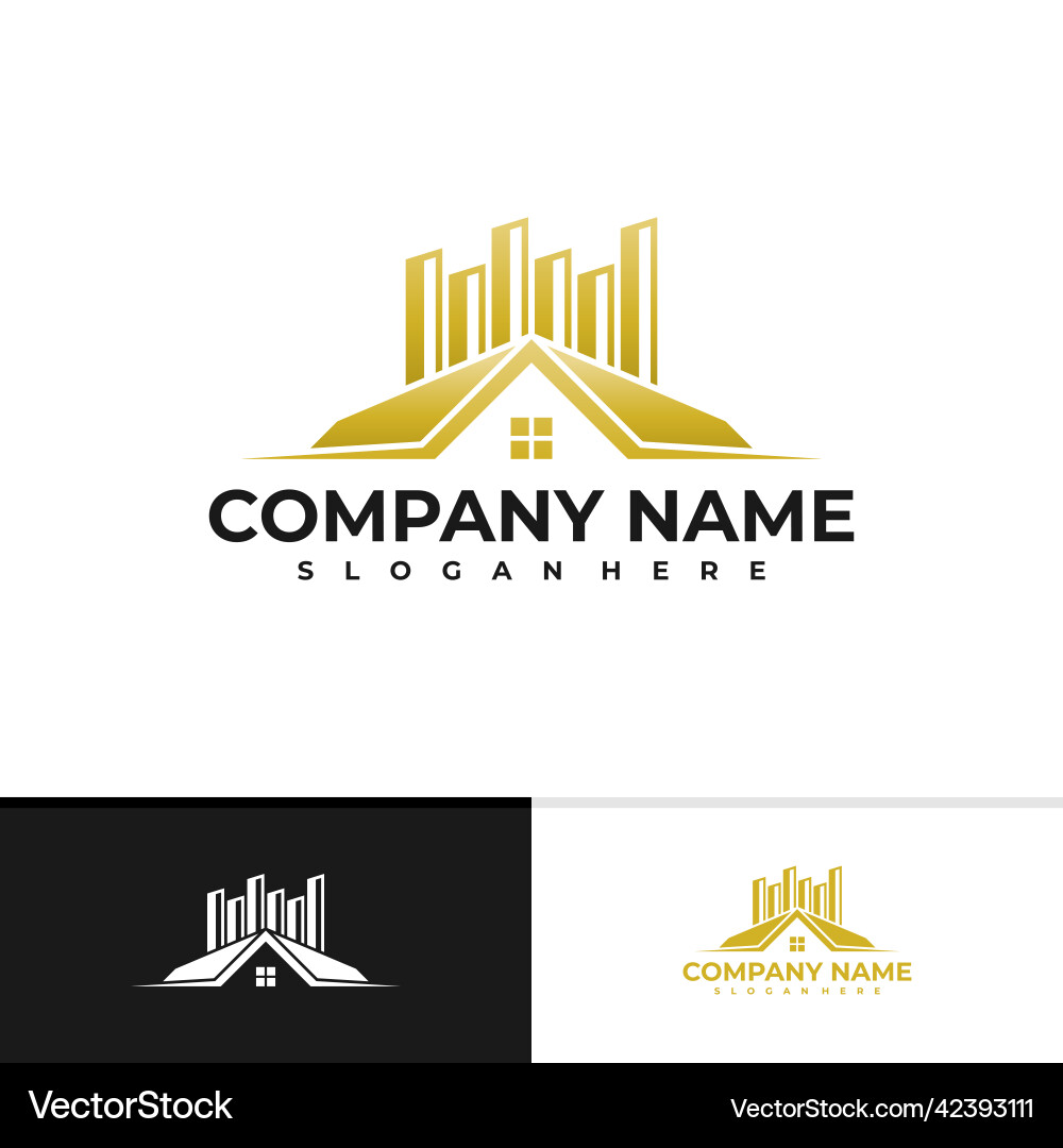 House logo template creative design Royalty Free Vector