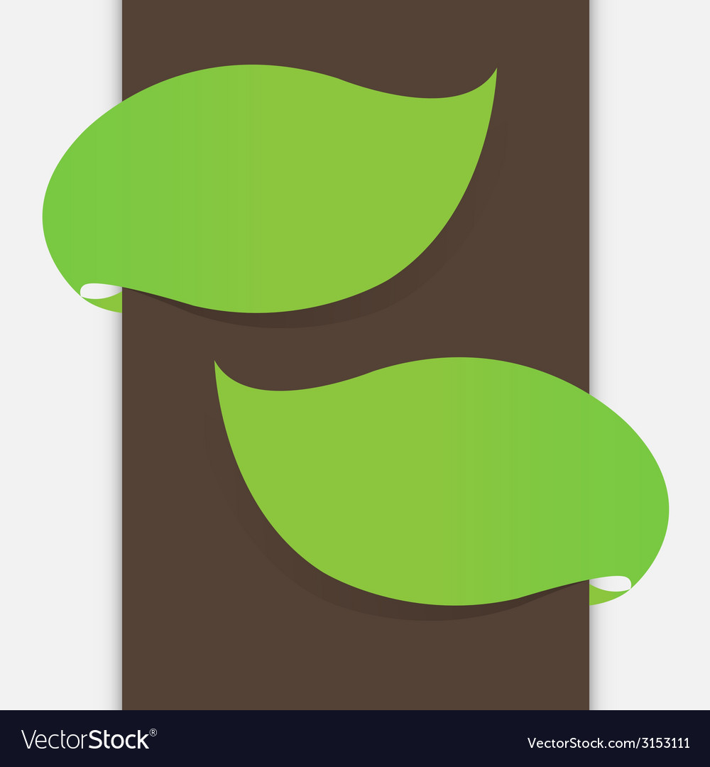 Leaf banner Royalty Free Vector Image - VectorStock