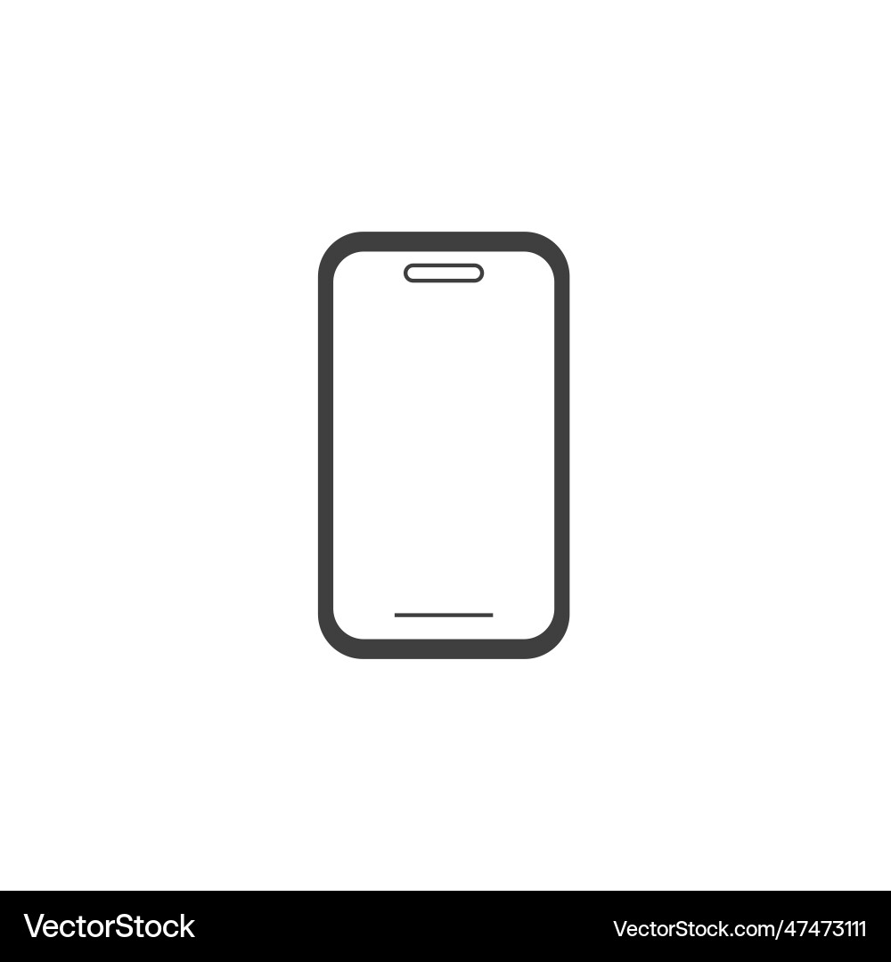 Mobile phone icon smartphone symbol logo Vector Image