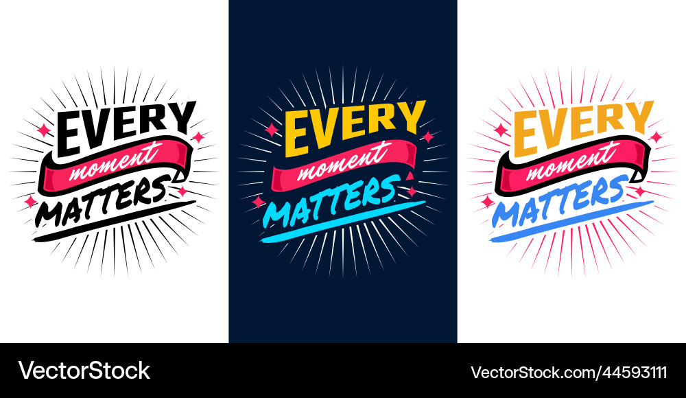 Motivational hand lettering typography quote Vector Image