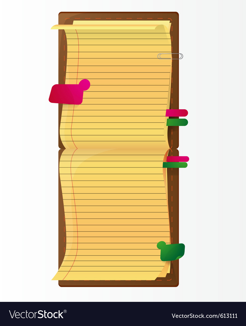 Notebook Royalty Free Vector Image - VectorStock