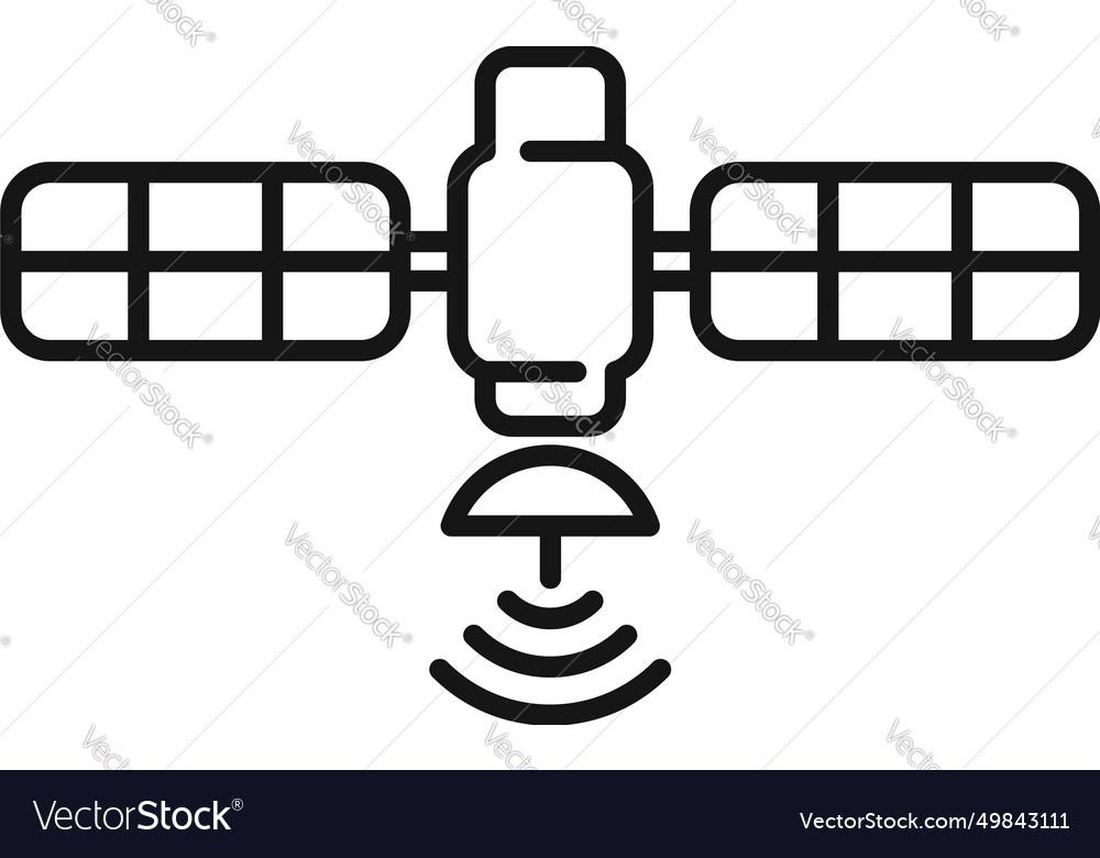 Satellite road sensor icon outline safety Vector Image Satellite road sensor icon outline safety Vector Image