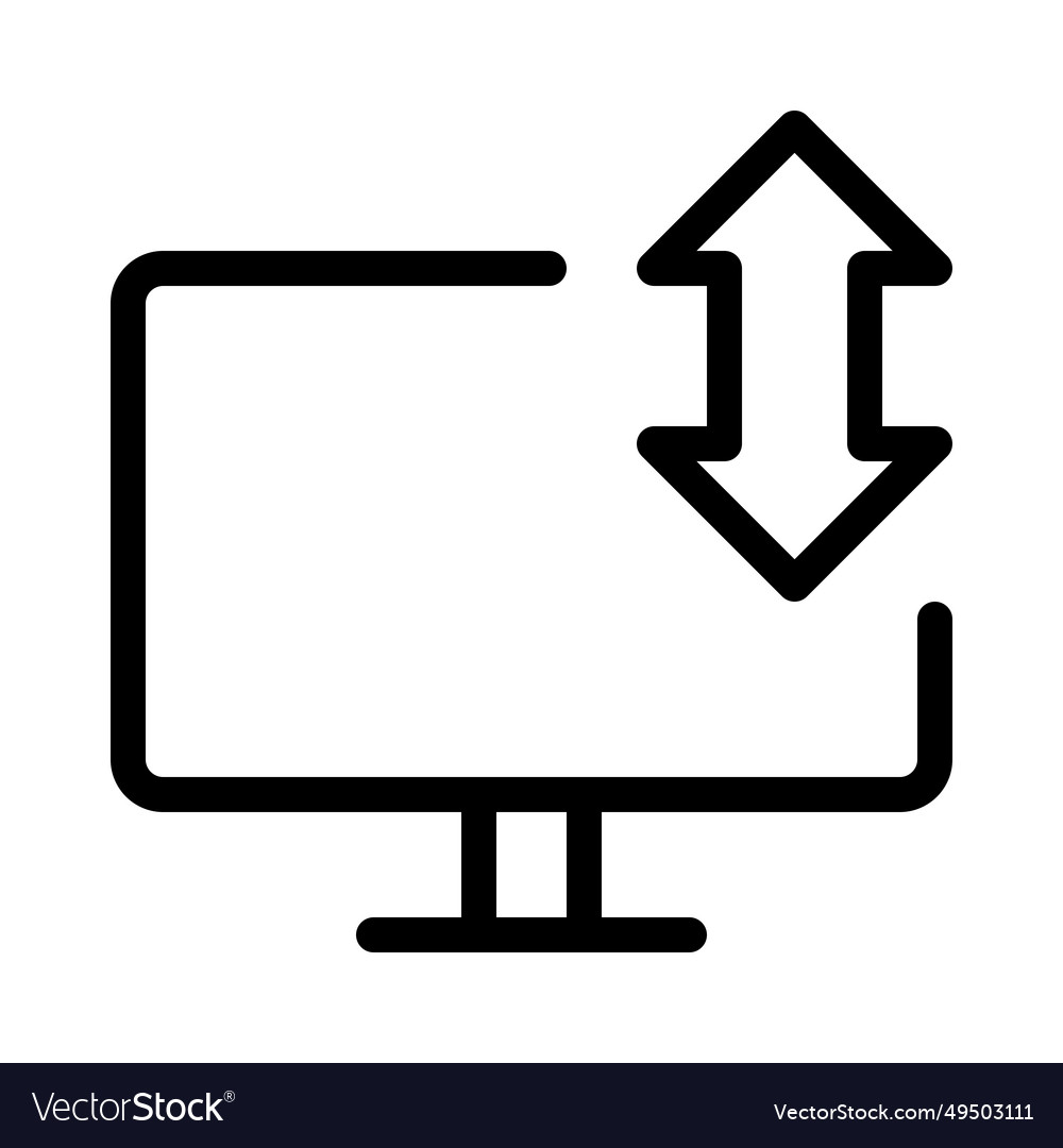 Transferring data between devices using a pc Vector Image