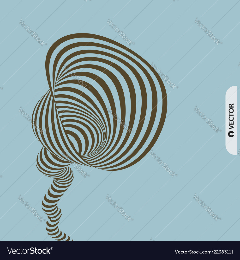 Tunnel optical 3d abstract background Royalty Free Vector