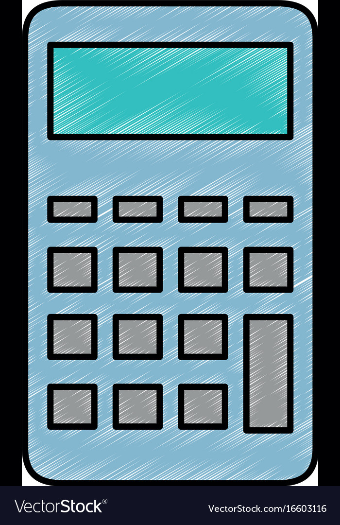 Calculator math device Royalty Free Vector Image