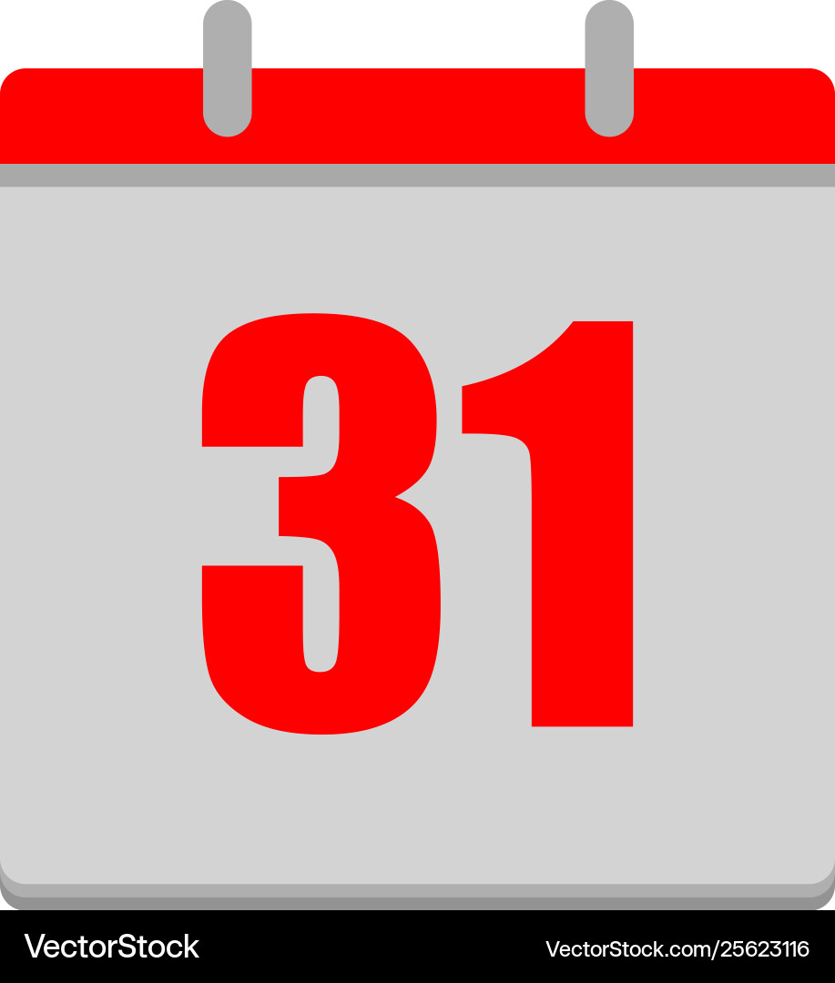 Calendar day icon symbol event Royalty Free Vector Image