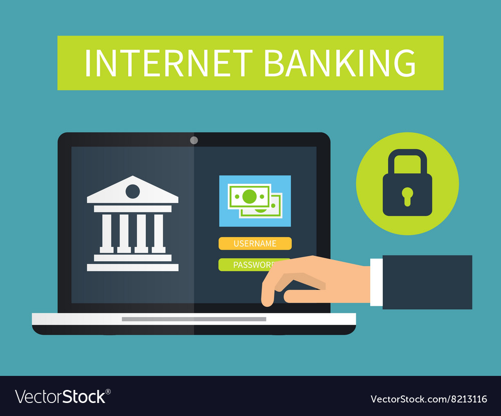 Internet Banking Online Transaction Royalty Free Vector