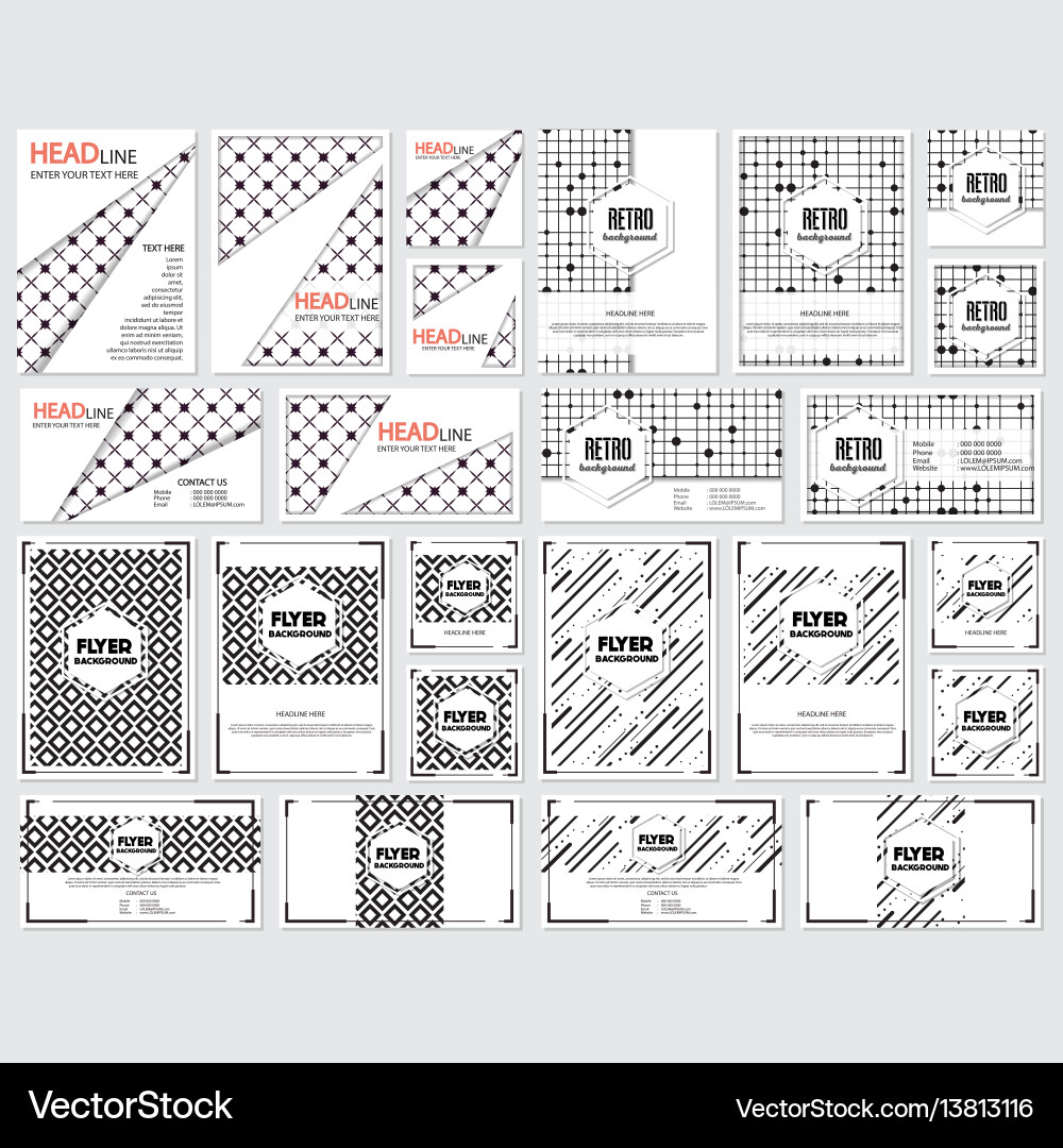 Old retro vintage style background design template