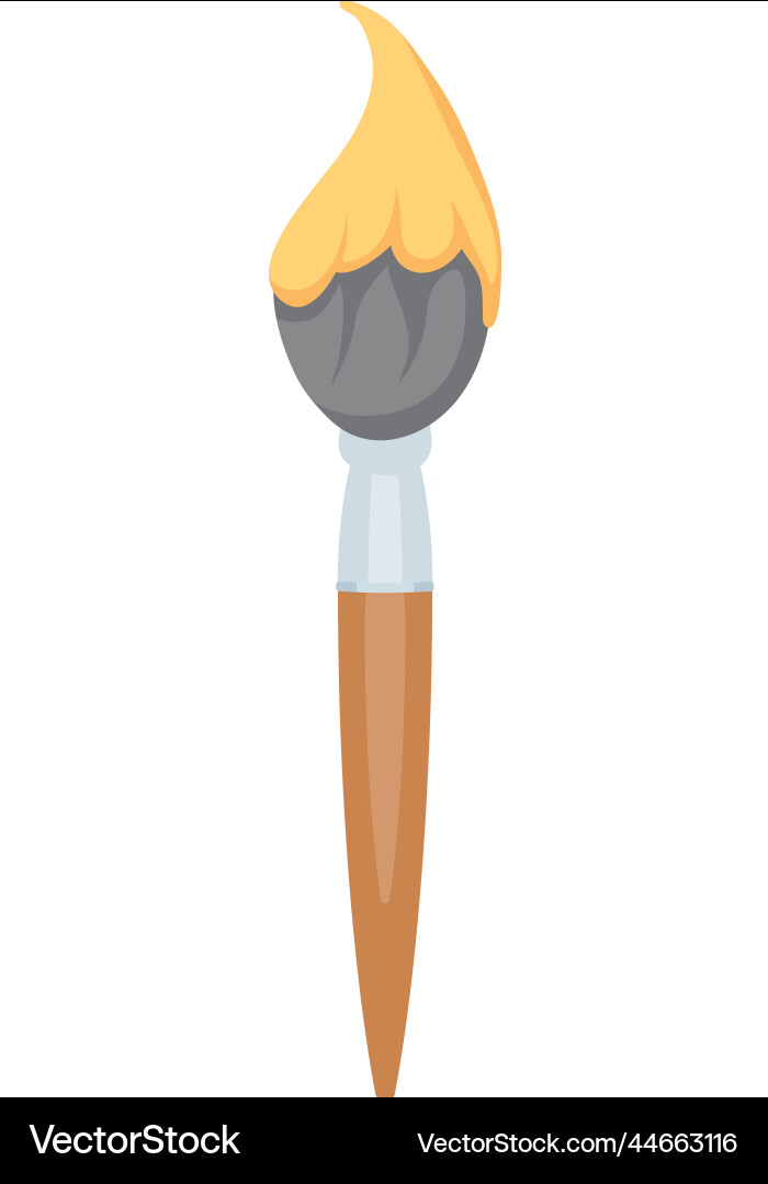 Paint brush school supply Royalty Free Vector Image