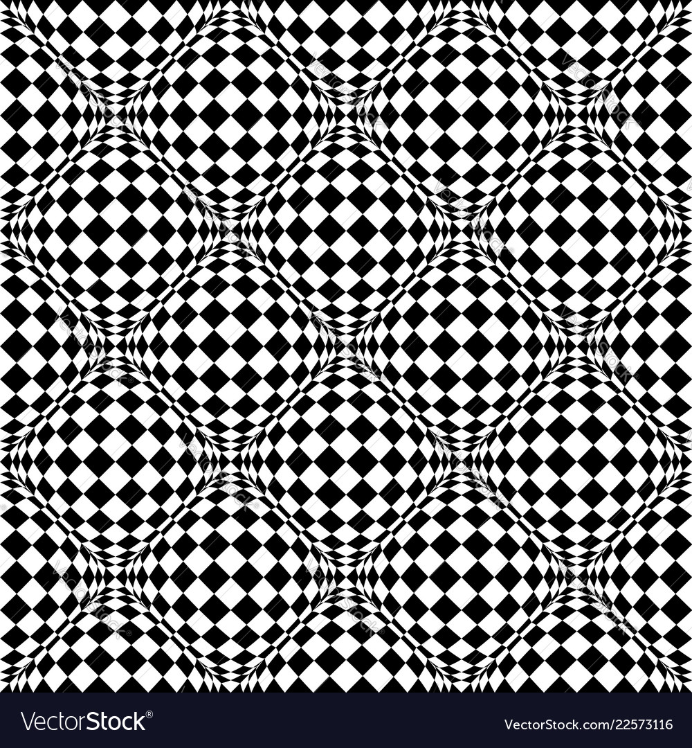 Seamless pattern with bulging distortion Vector Image