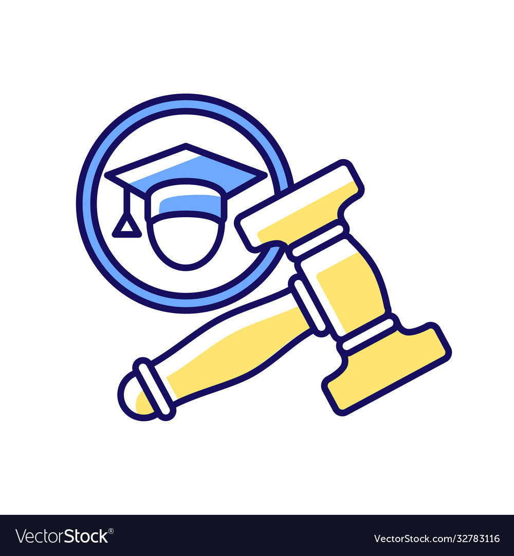 Student government rgb color icon Royalty Free Vector Image Student government rgb color icon Royalty Free Vector Image