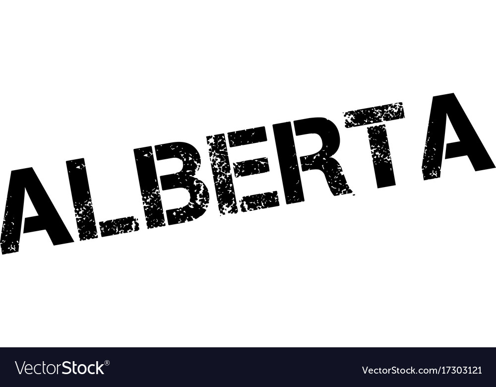 Alberta rubber stamp Royalty Free Vector Image