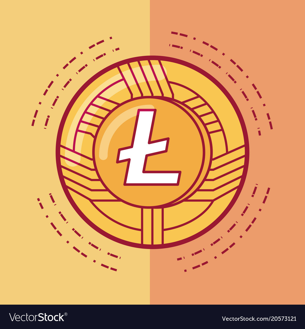 Cryptocurrency design concept Royalty Free Vector Image