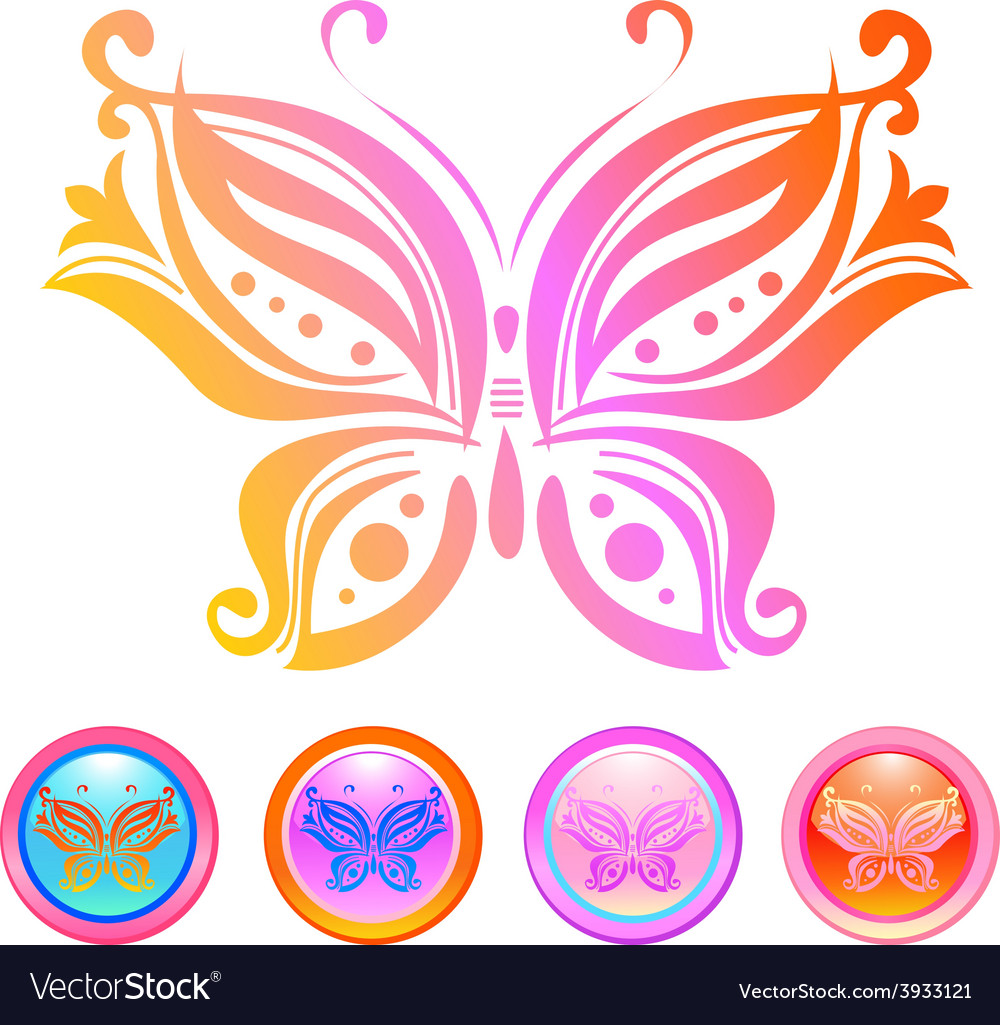 Design butterfly Royalty Free Vector Image - VectorStock