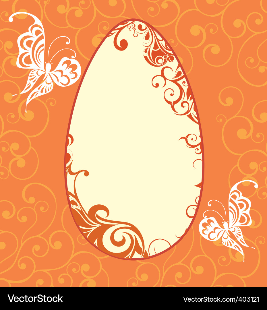 Easter egg Royalty Free Vector Image - VectorStock
